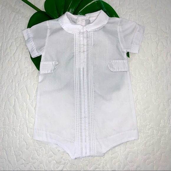 Alexis | One Pieces | Vintage Alexis Baby Boy Christening Romper | Poshmark
